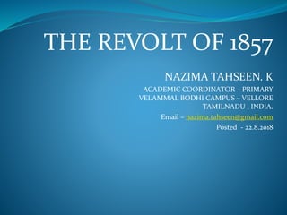 The revolt of 1857 | PPTX