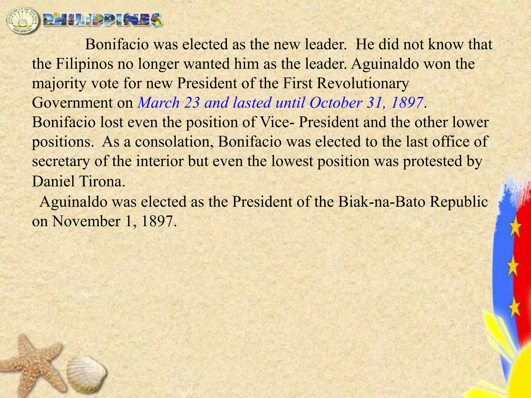 The revolution of 1896 | PPTX
