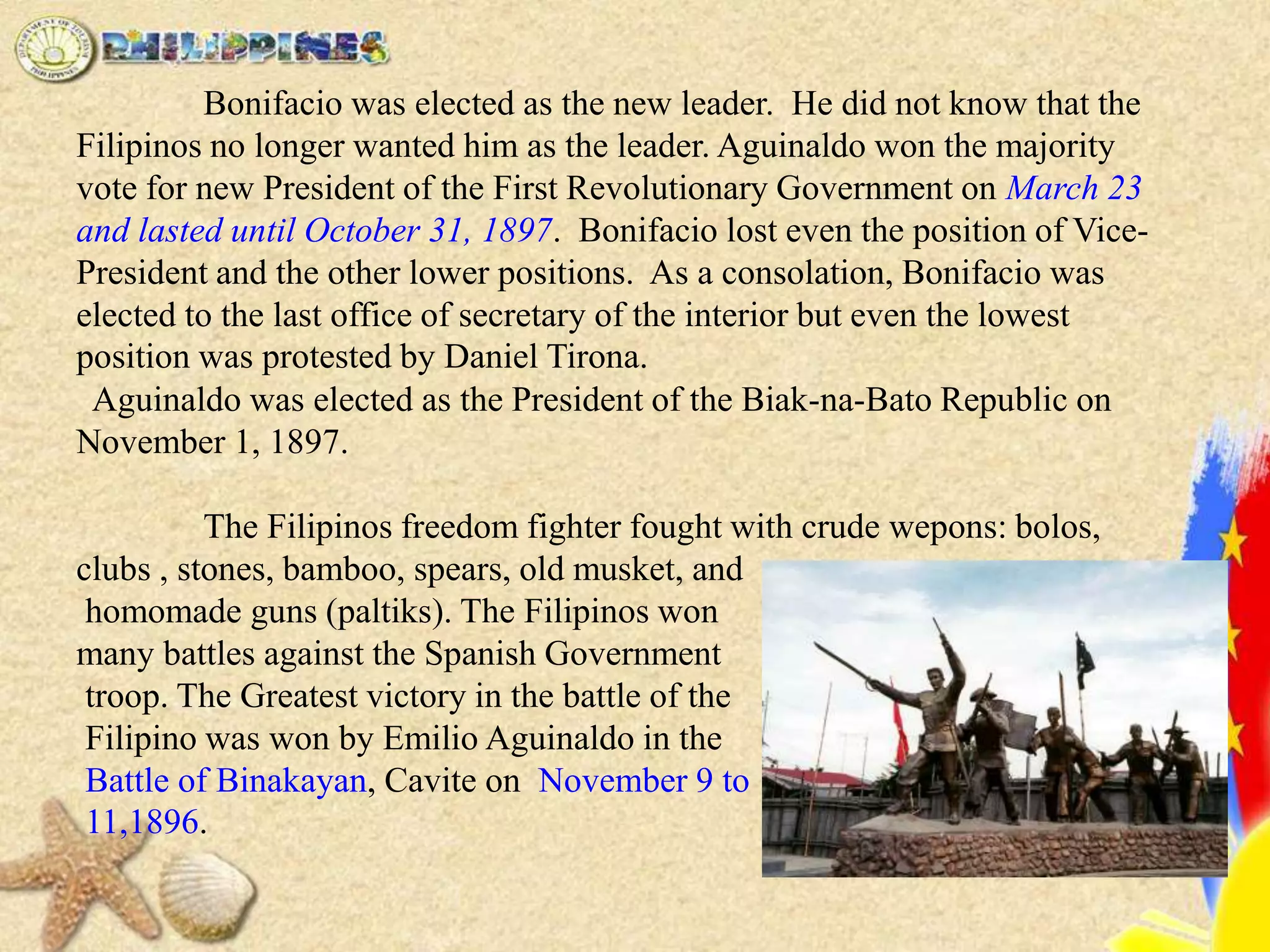 The revolution of 1896 | PPTX