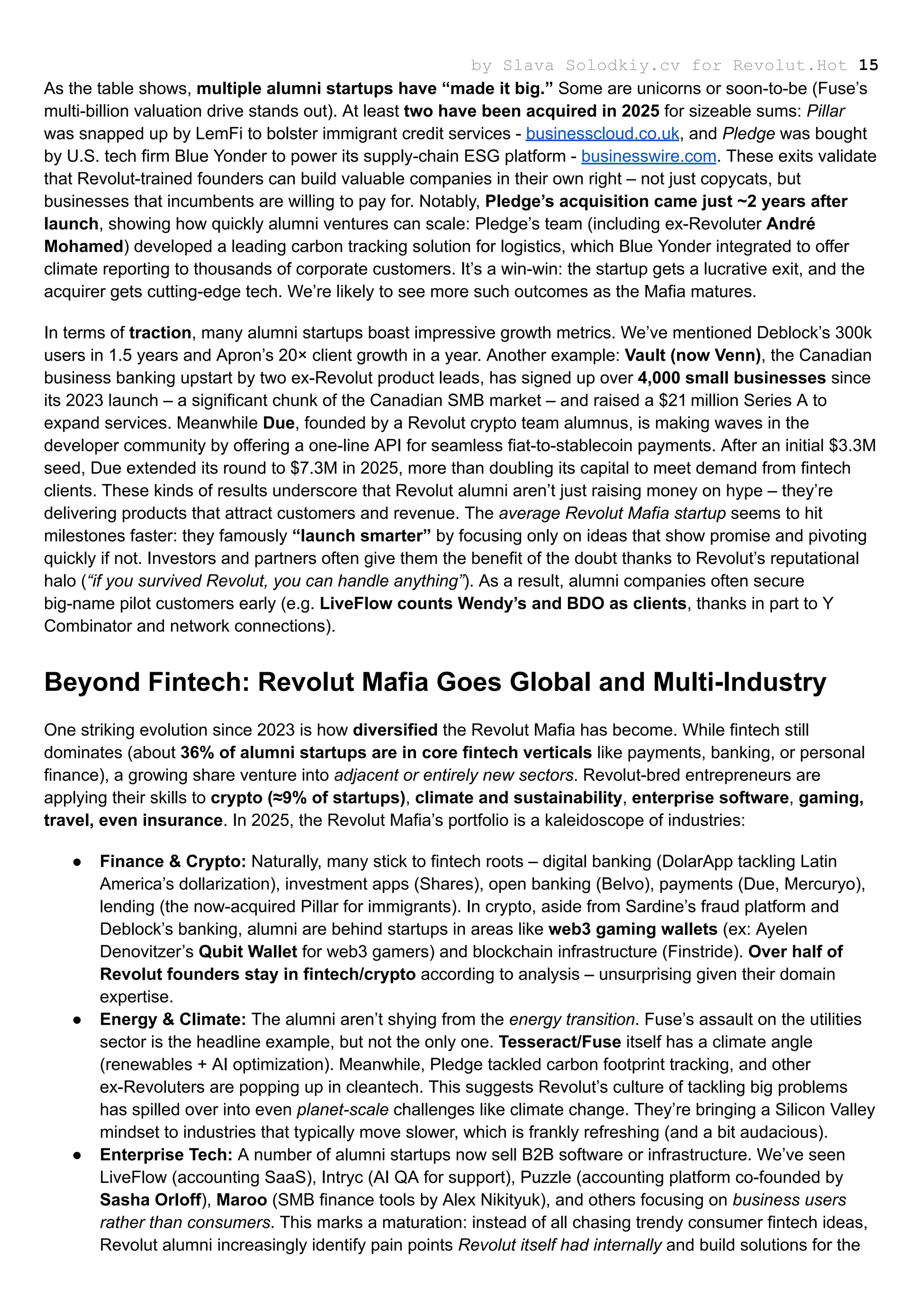 The Revolut.Hot Fintech Mafia 2025 Overview | PDF