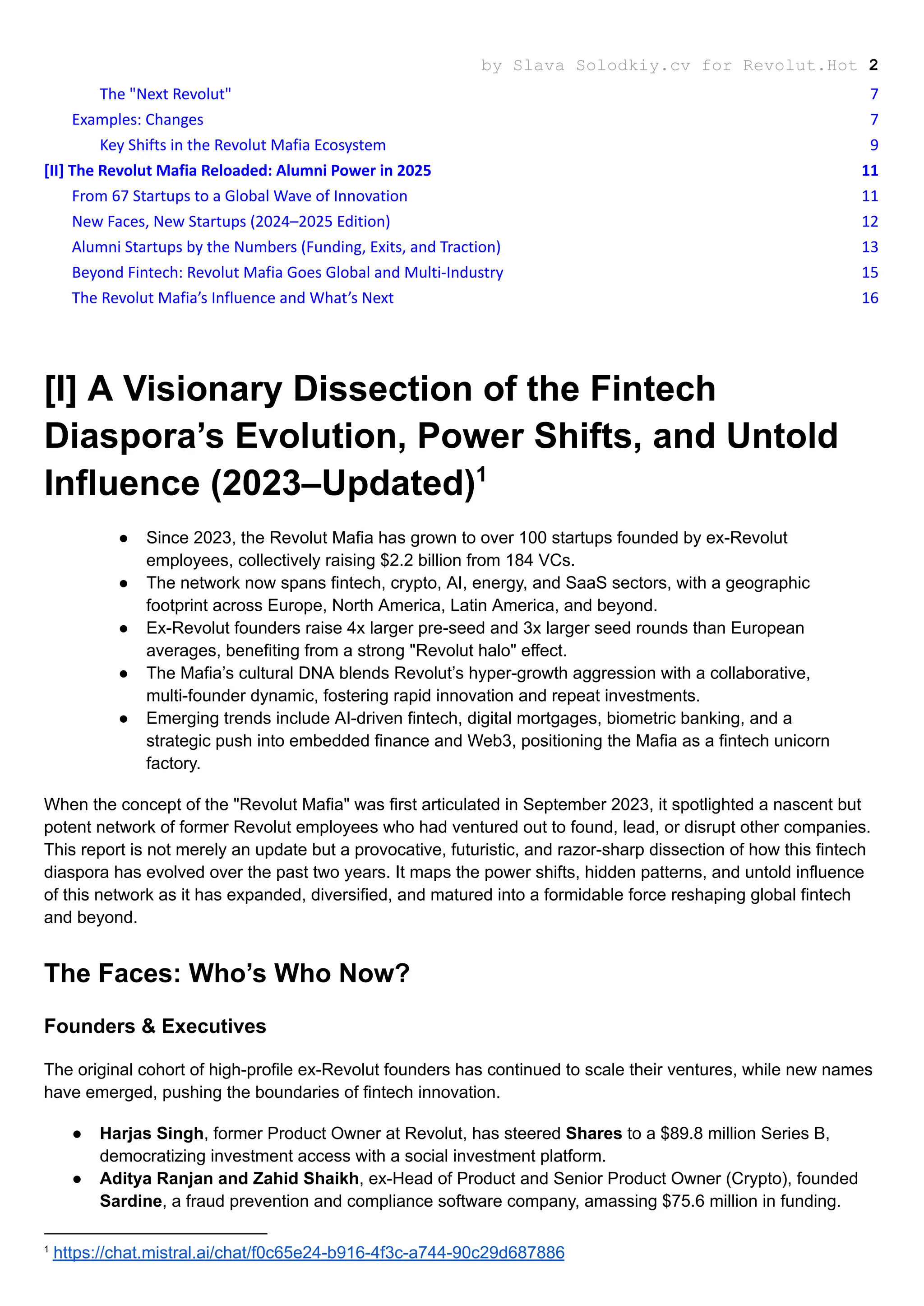The Revolut.Hot Fintech Mafia 2025 Overview | PDF