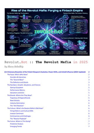 The Revolut.Hot Fintech Mafia 2025 Overview | PDF