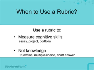 The rewards of rubrics workshop presentation | PPTX | Educational ...