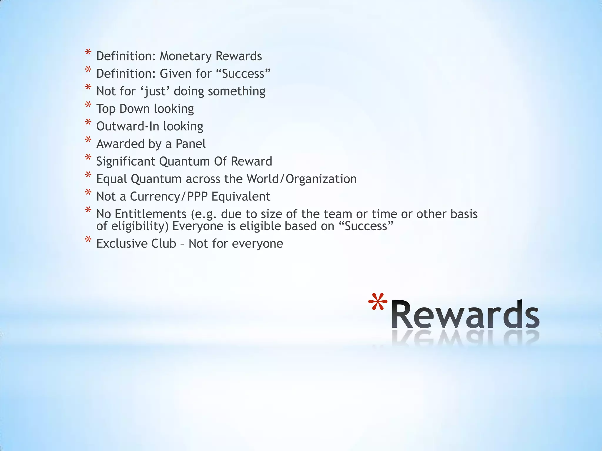The Rewards & Recognition Framework - Aditya Yadav | PPTX