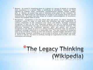 The Rewards & Recognition Framework - Aditya Yadav | PPTX