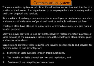 The reward system compensation and non compensation dimension | PPTX