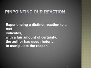 A Thoughtful Approach to Rhetorical Analysis | PPT | Free Download