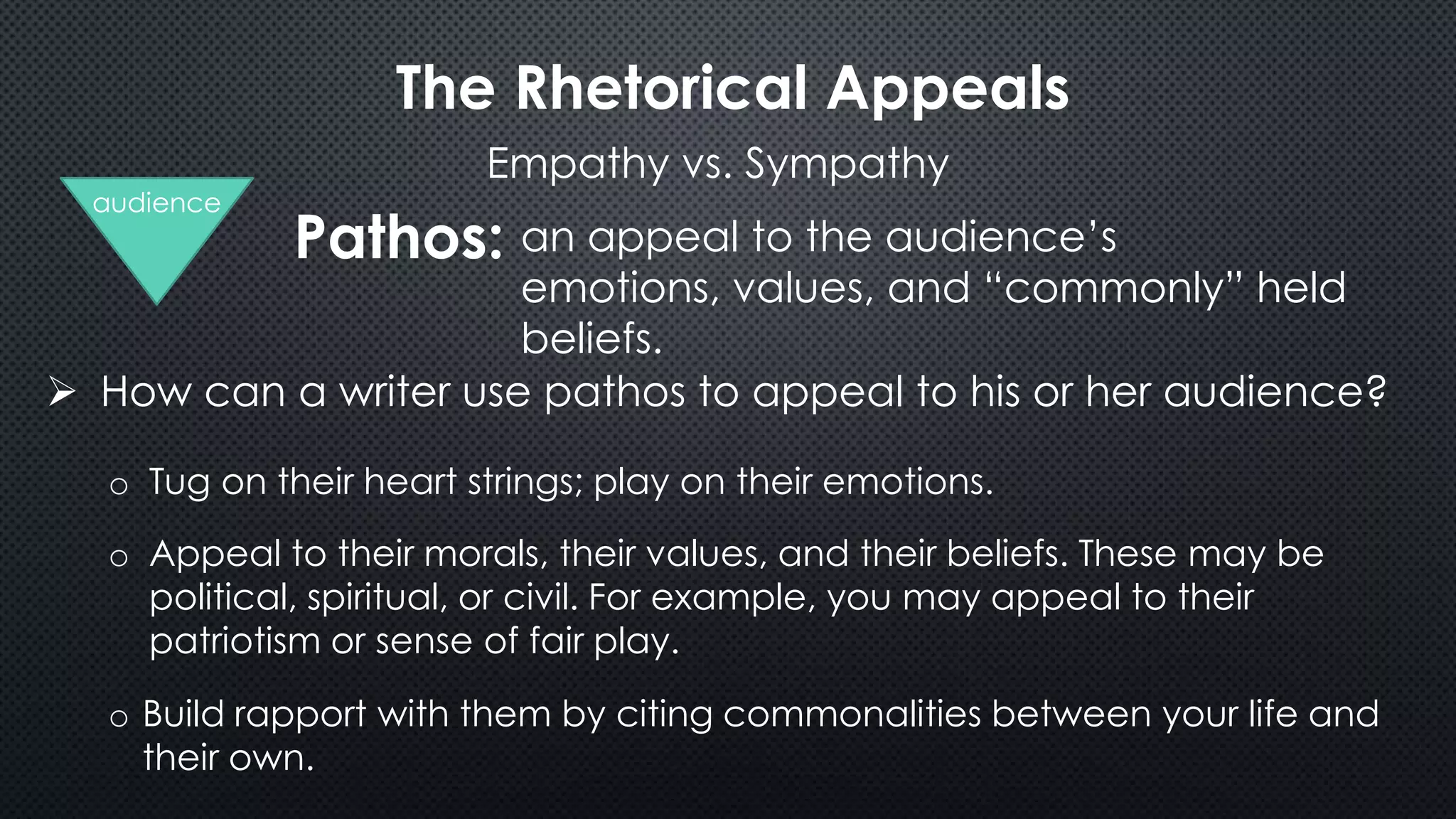 The Rhetorical Appeals | PPTX