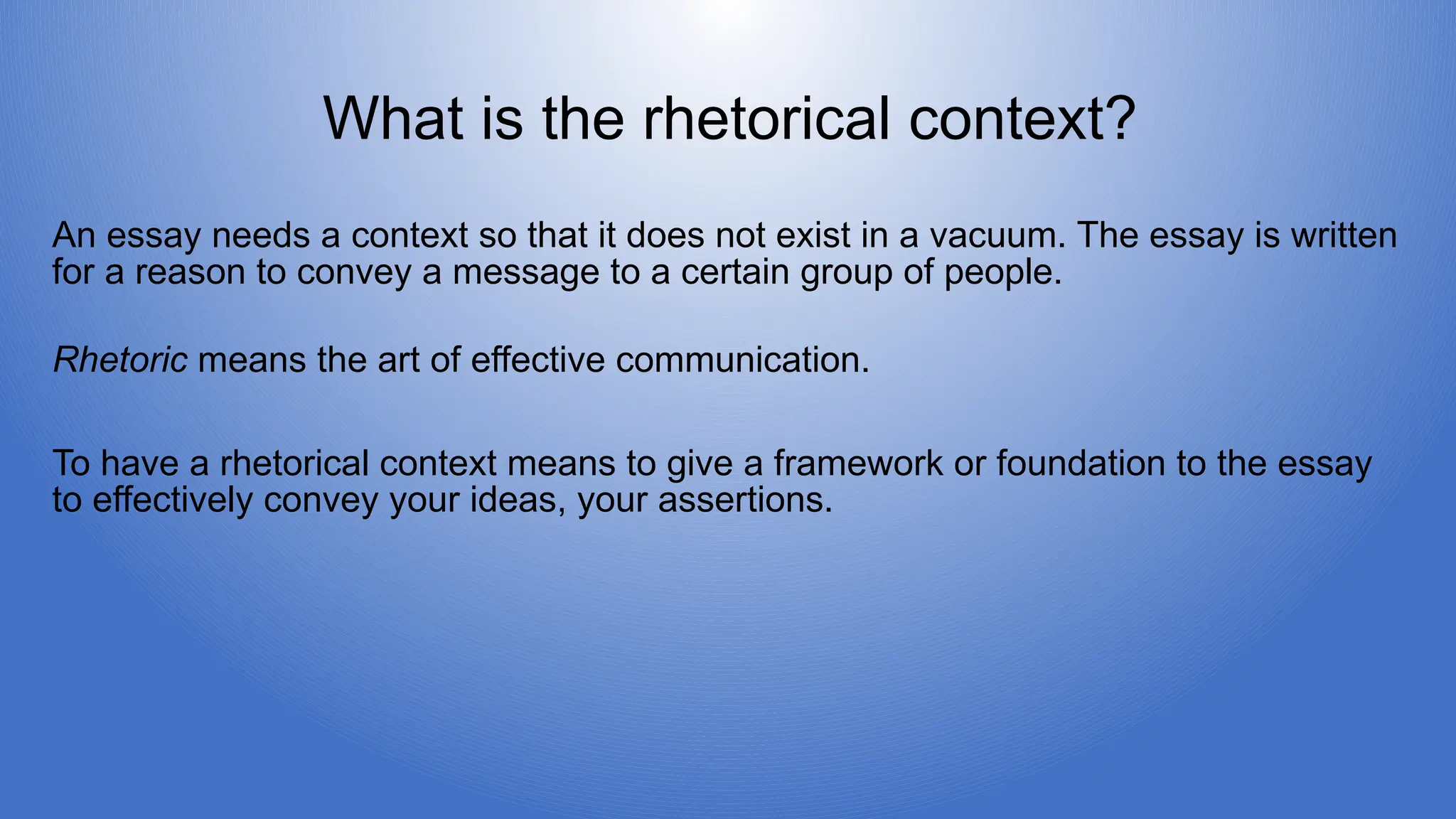 The Rhetorical Context and the Writing Process.pptx | Free Download
