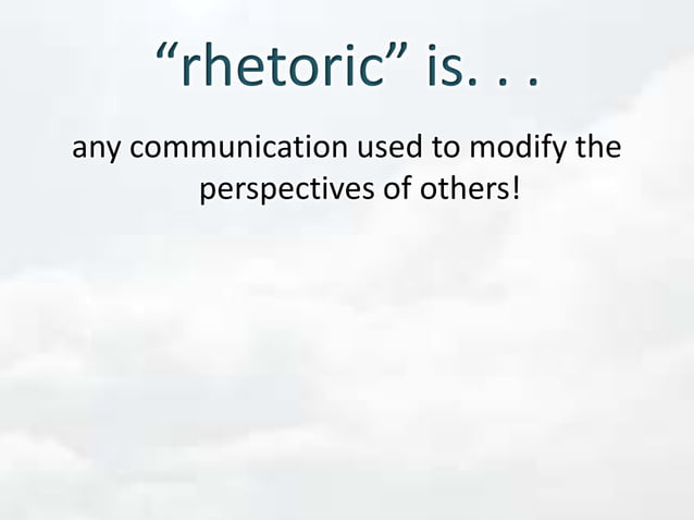 The rhetorical situation | PPT