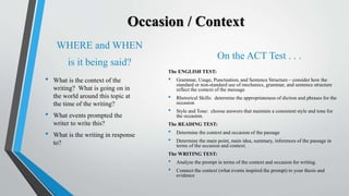 The Rhetorical Triangle and the ACT | PPT