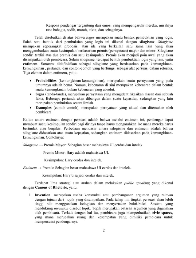 The rhetoric theory | DOCX