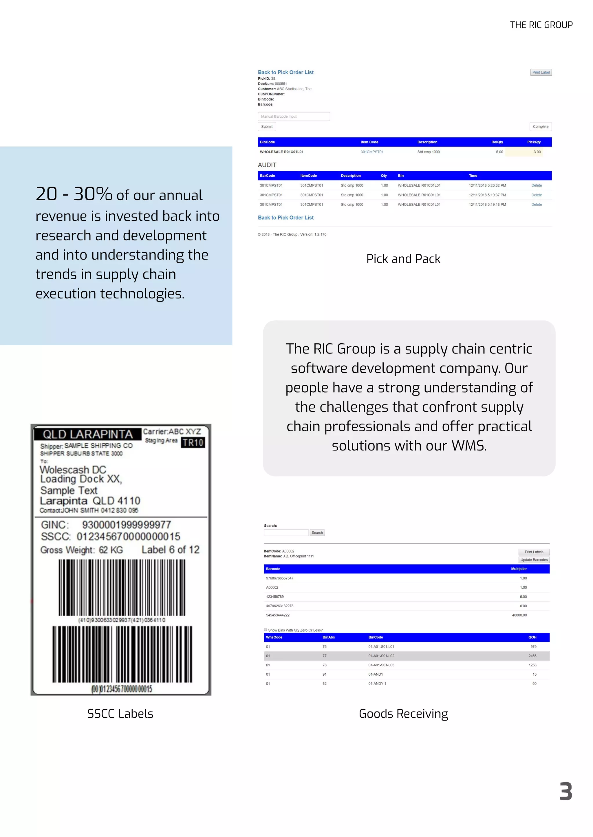 The RIC Group WMS | PDF