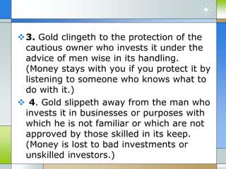 The richest man in babylon | PPTX