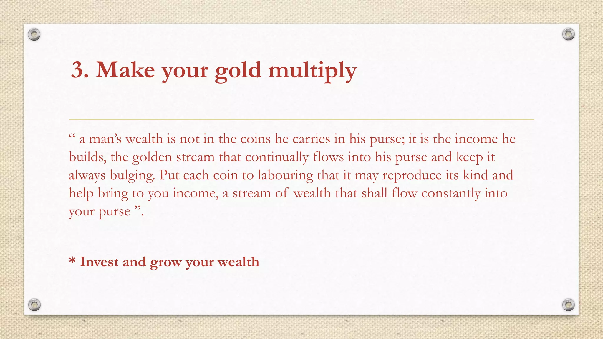 The Richest Man in Babylon | PPTX