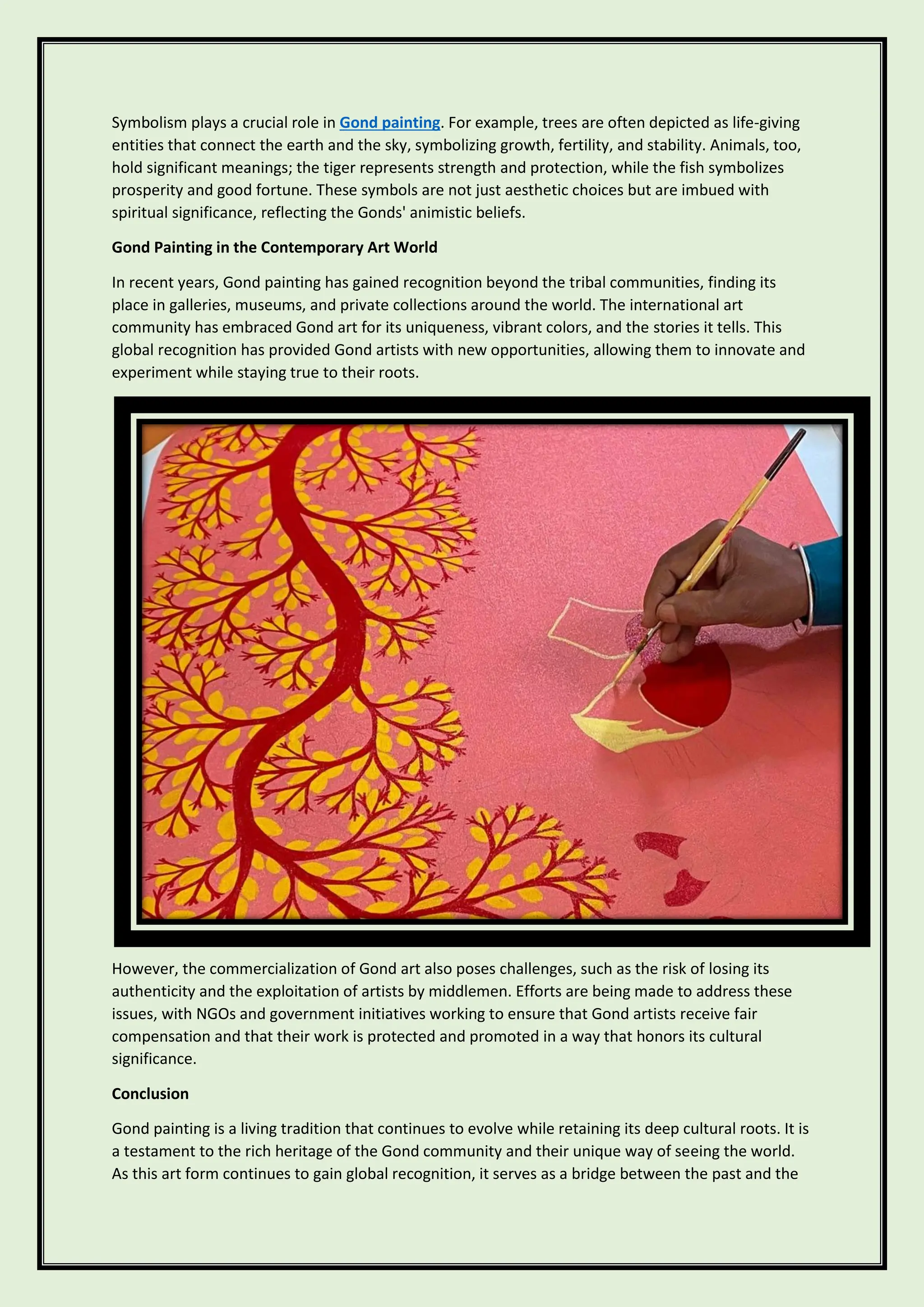 Explore Gond Painting: Vibrant Tribal Art from Central India | PDF