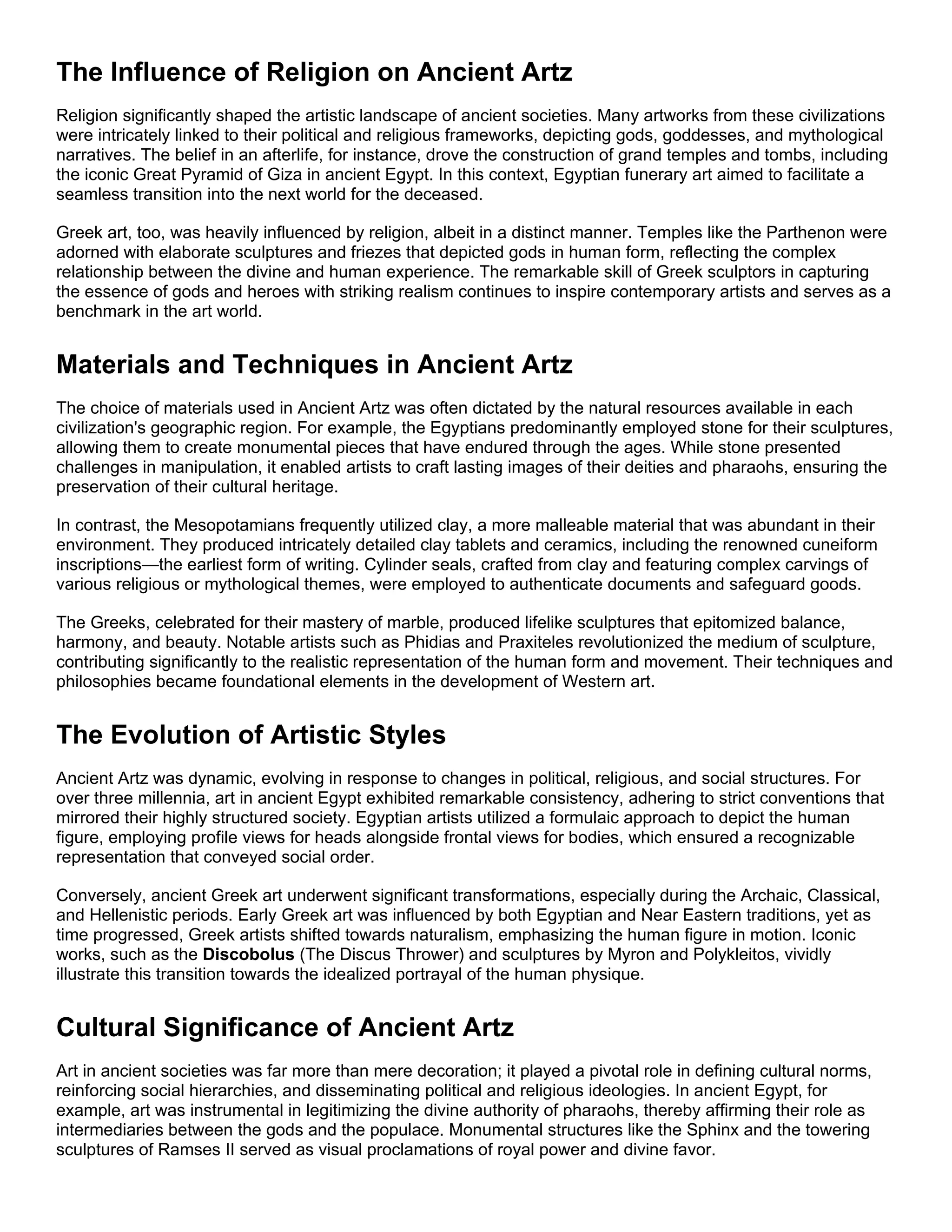 The Rich Tapestry of Ancient Artz_ Understanding Its Significance and ...