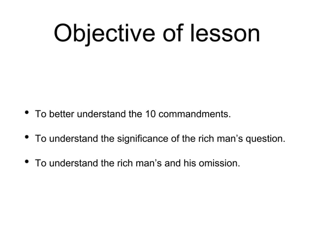 The Rich Young Ruler | PPTX | Christianity | Religion & Spirituality