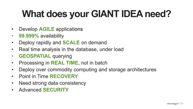 MongoDB Days Silicon Valley: Jumpstart: The Right and Wrong Use Cases for MongoDB | PPTX