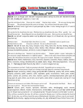 The right form of verb | PDF