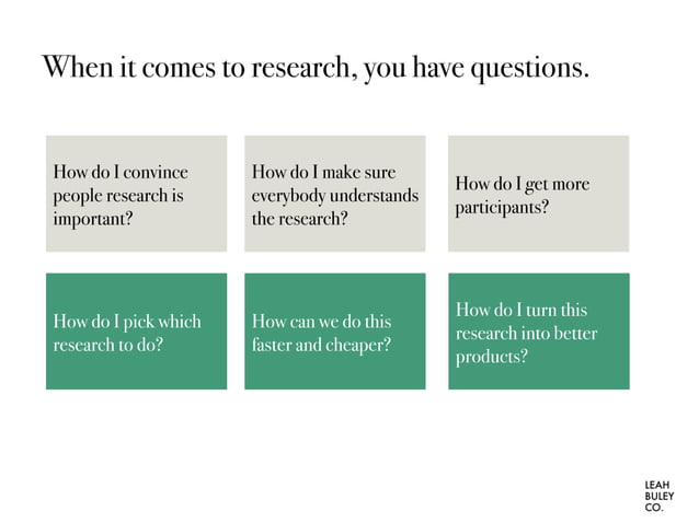 The Right Research Method For Any Problem (And Budget) | PPT