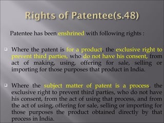 The rights and limitations of patentee ppt | PPT