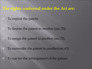 The rights and limitations of patentee ppt | PPT
