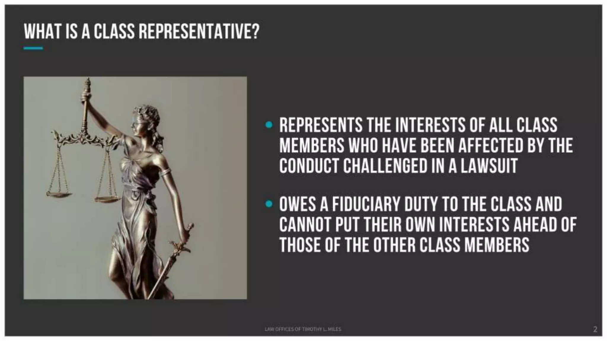 The Rights and Responsibilities of a Class Representative | PPTX