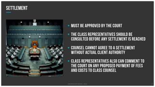 The Rights and Responsibilities of a Class Representative | PPTX