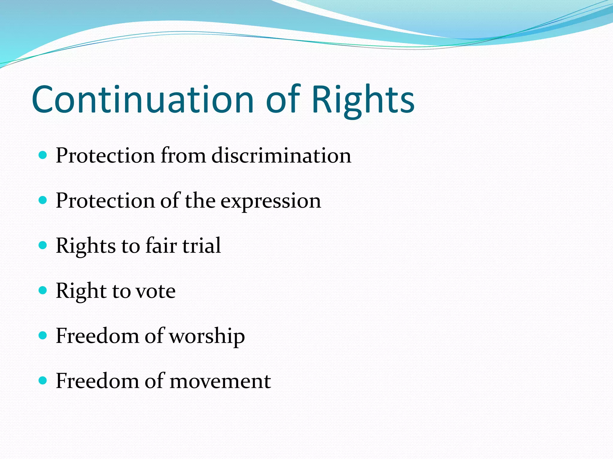 The right’s and responsibilities of citizens | PPTX