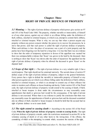 The rights of private defence | DOCX