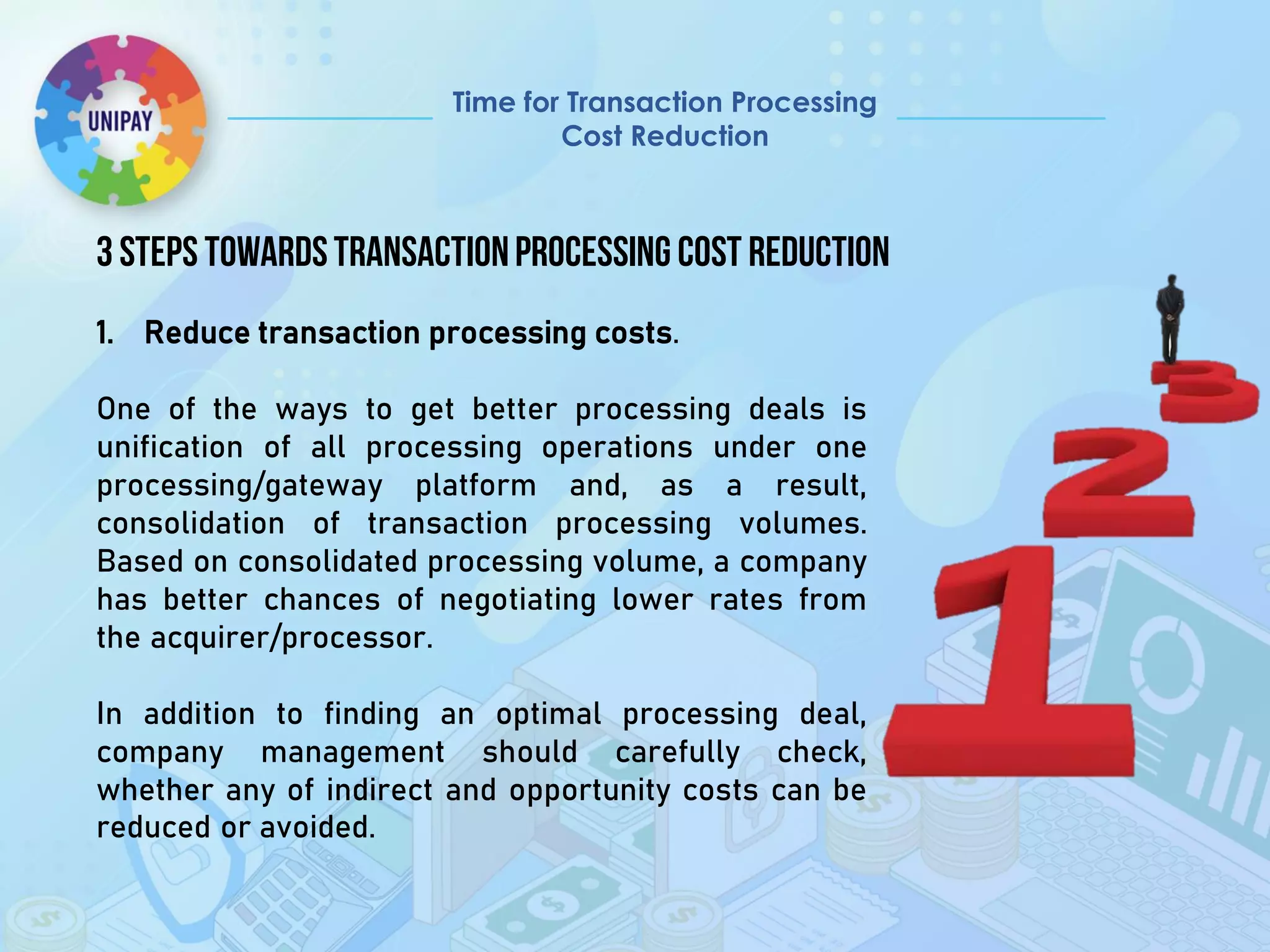 The Right Time For Transaction Processing Cost Reduction | PPT
