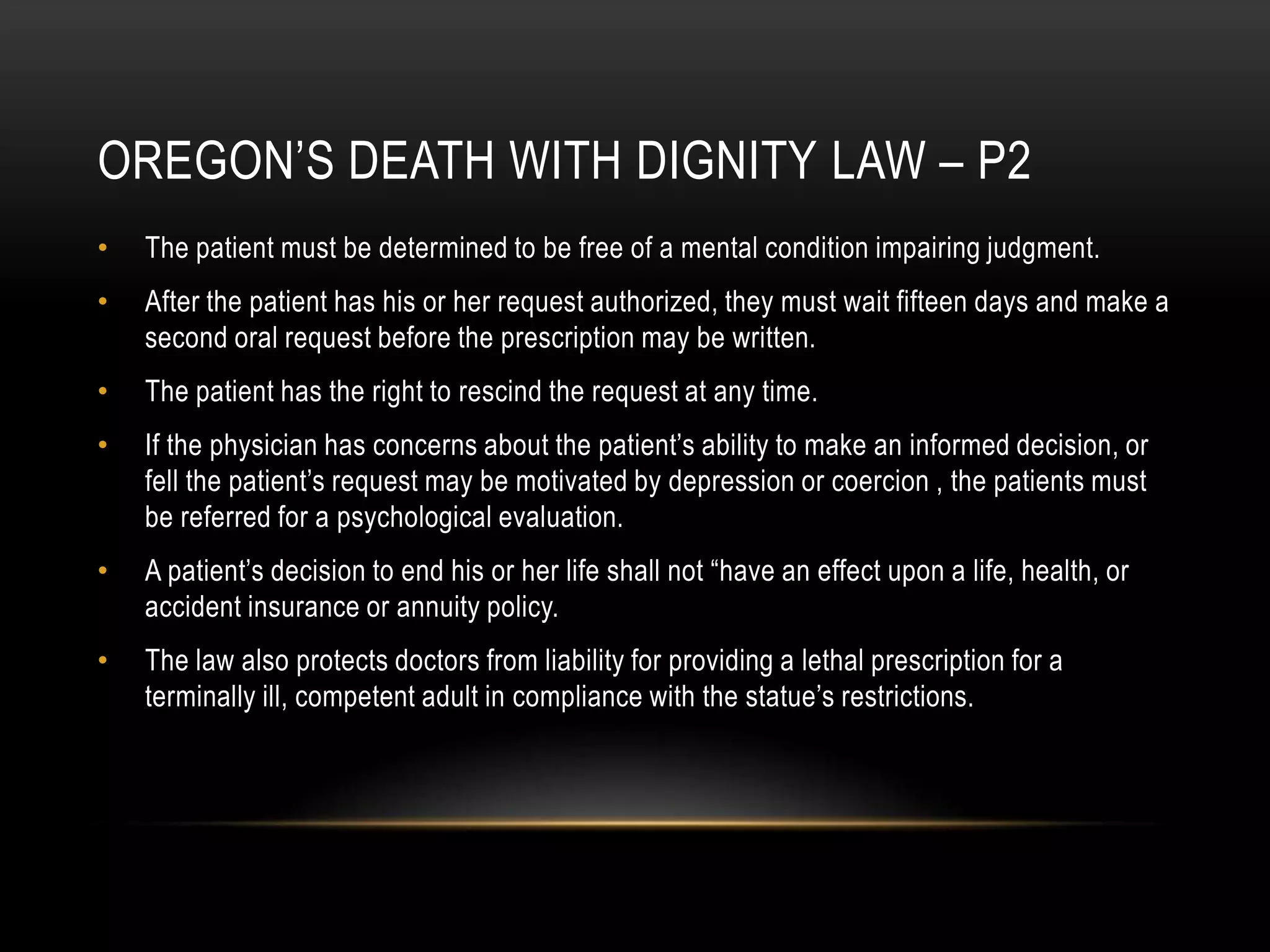 The right to die powerpoint | PPTX