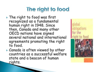 The right to food | PPTX