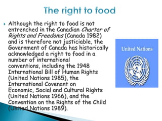 The right to food | PPTX