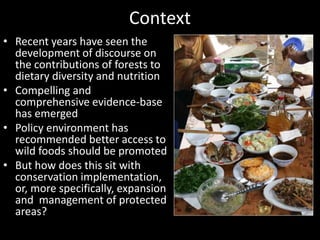 The Right to Food? Protected areas, access and food security | PPTX