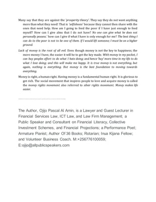 The right to money article | DOCX