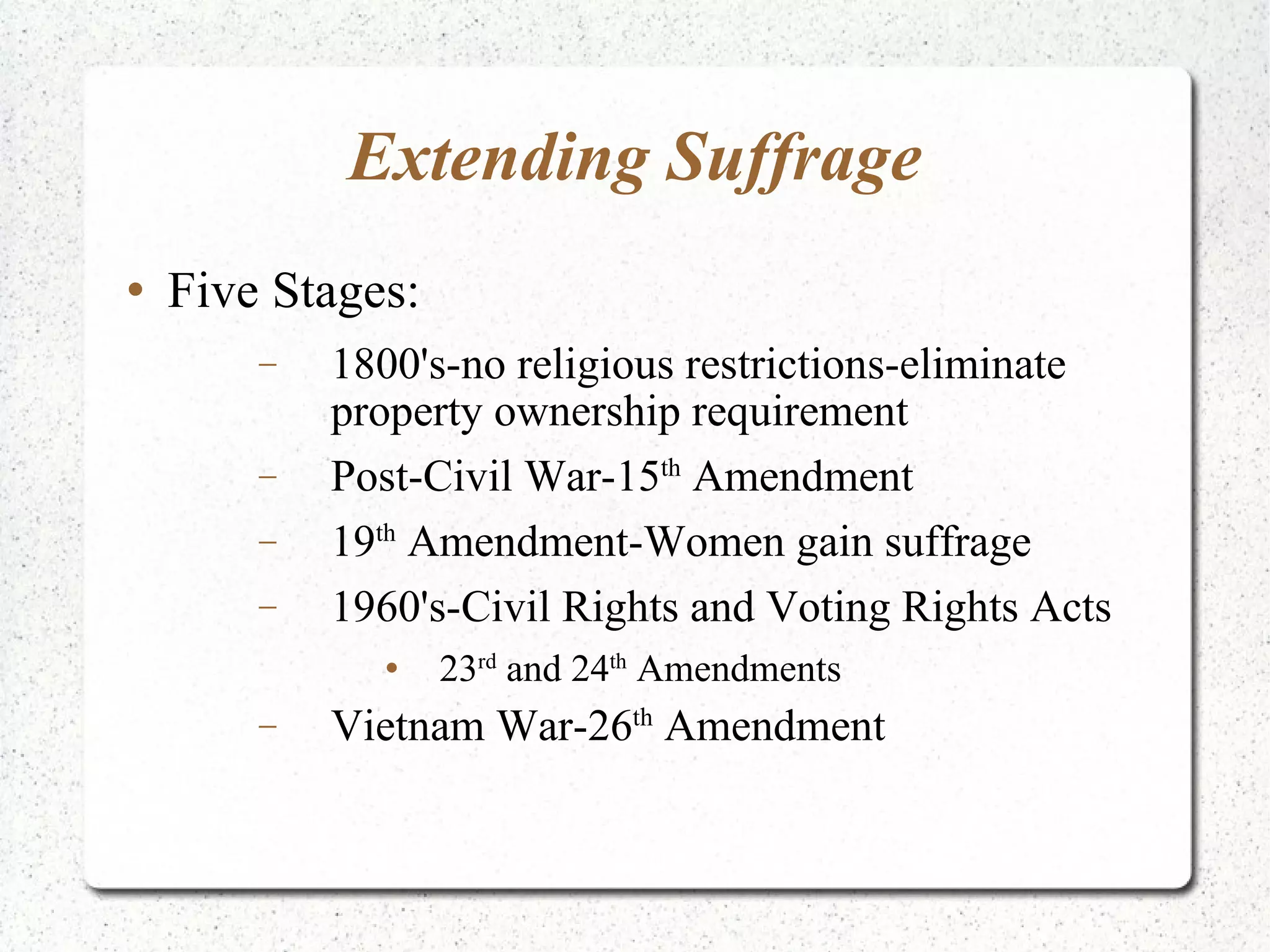 The right to vote | PPT