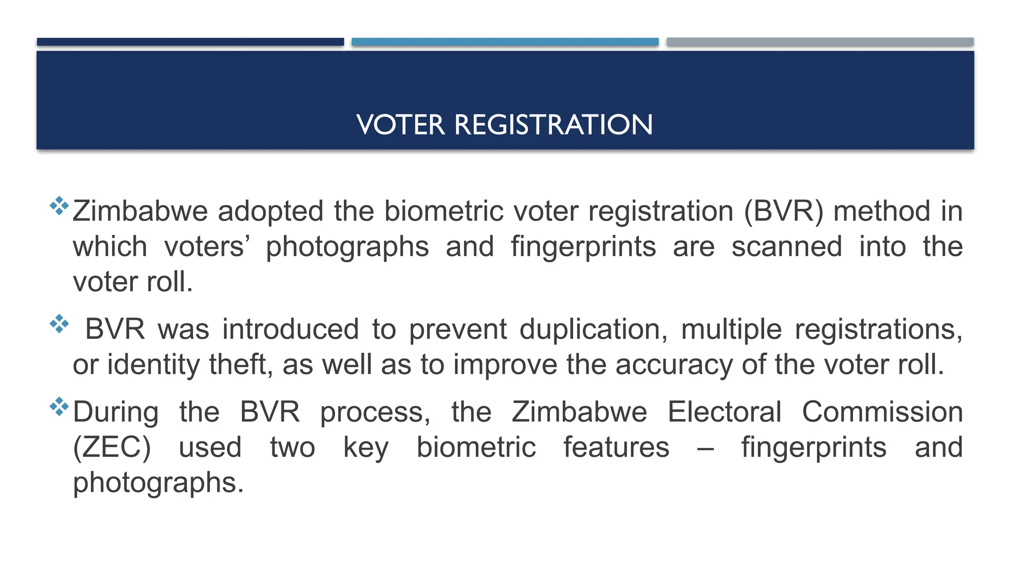 THE RIGHT TO VOTE IN ZIMBABWEAN ELECTIONS | PPTX