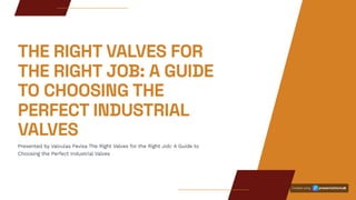 The Right Valves for the Right Job_ A Guide to Choosing the Perfect ...