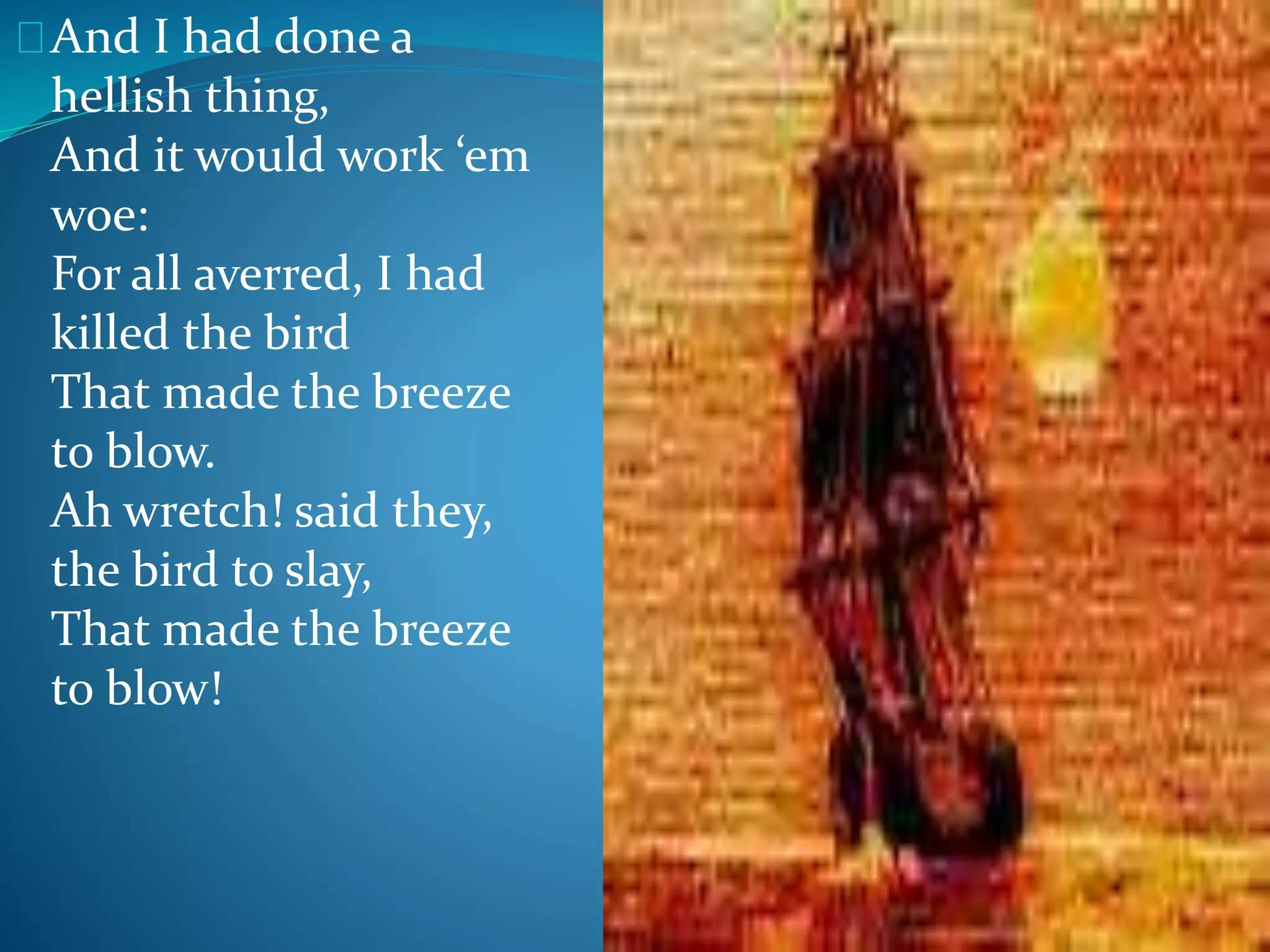 The rime of ancient mariner | PPT