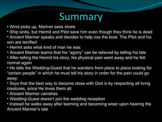 The rime of the ancient mariner | PPT