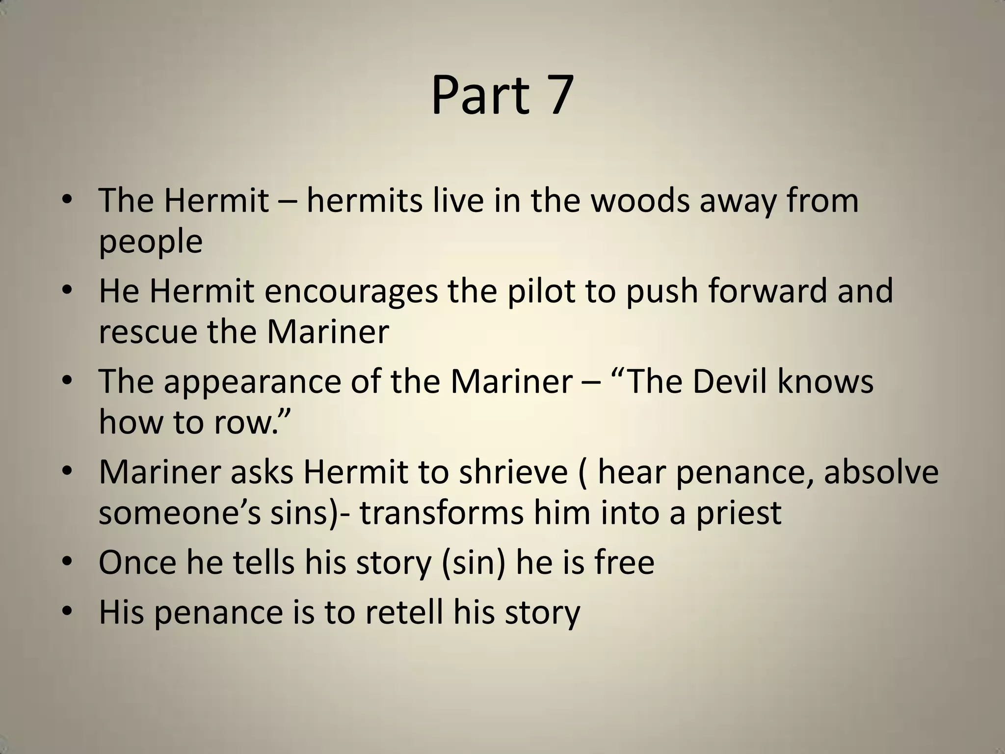 The Rime of the Ancient Mariner In Class Notes | PPTX