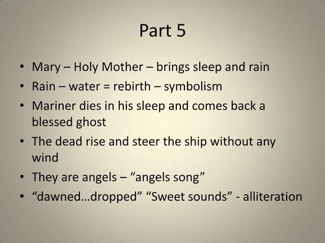 The Rime of the Ancient Mariner In Class Notes | PPTX