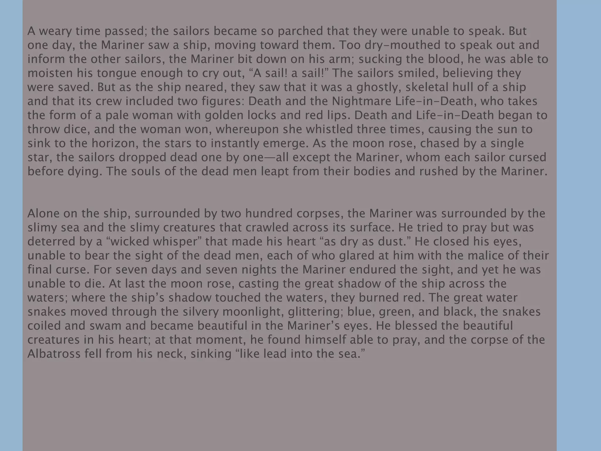 The Rime of the Ancient Mariner | PPTX