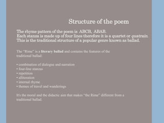 The Rime of the Ancient Mariner | PPTX