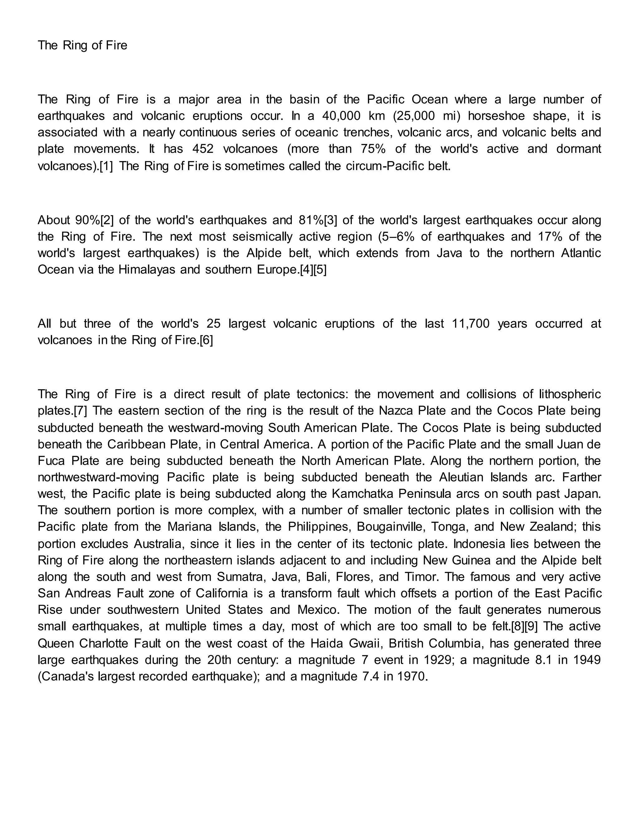 The ring of fire | DOCX