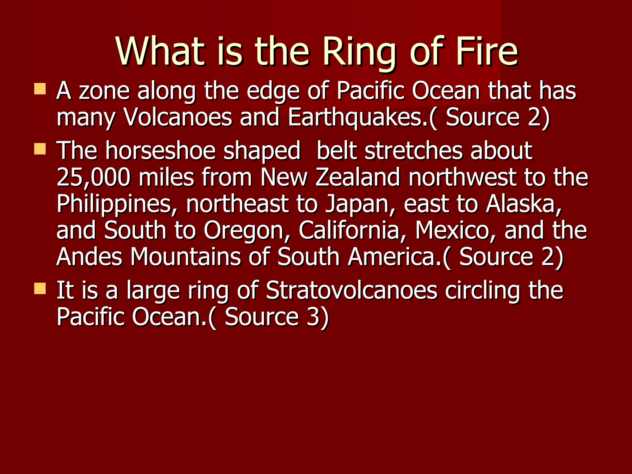 The ring of fire 3 | PPT