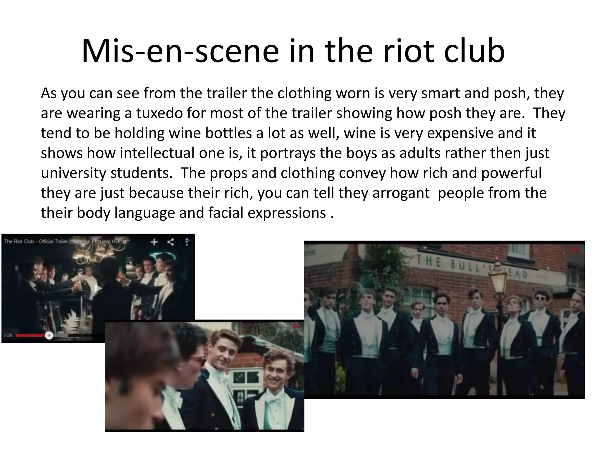 The riot club trailer | PPT