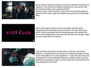 The Riot Club Trailer Analysis | PPT